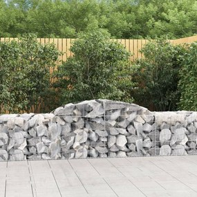 Klenuté gabionové koše 20 ks 300x50x60/80 cm pozinkované železo 3146679