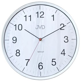 JVD Netikajcí analogové tiché hodiny v imitaci dřeva JVD HA17.1