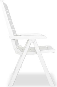 3dílný bistro set plastový bílý 275073