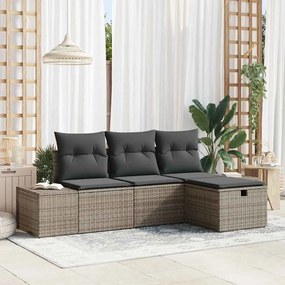 Set pohovek 4 ks polyratan 3360680