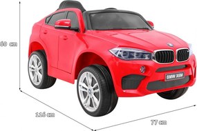 Ramiz Dětské elektrické autíčko BMW X6M - červené SUV + dálkové ovládání