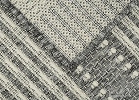 Breno Kusový koberec CASA 601 silver, 80x150 cm, Šedá/Stříbrná