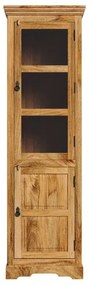 Indický nábytek - Vitrína Guru 60x200x45 z masivu mango Mango natural