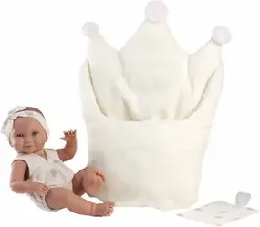 Llorens 73814 NEW BORN HOLČIČKA - realistická panenka miminko s celovi