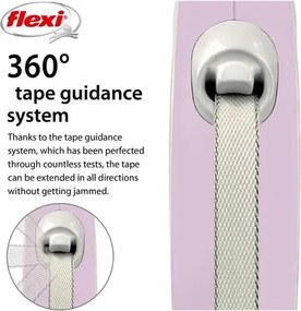 Flexi Comfort S pásek 5m růžové / Vodítko