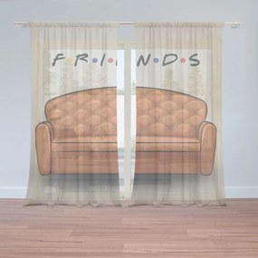 Sablio Záclony Seriál přátelé FRIENDS Gauč: 2ks 150x250cm