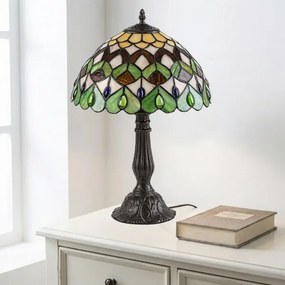 Brilagi - Tiffany vitrážová stolní lampa MARGARET 1xE27/40W/230V