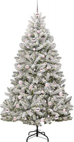 Umělý vánoční stromeček 210 cm 300 LED Teplá bílá PVC a ocel 3395759