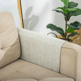 PawHut sada 2 škrabadel na pohovku pro kočky, sisalový škrabací koberec, béžová+šedá, 130x45x0,3cm, na křeslo a pohovku| Aosom