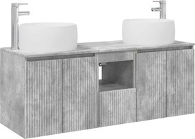 Sada koupelnových skříněk 3 ks Betonově šedá 3405720