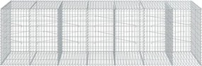 Gabionový koš s víkem 350 x 100 x 100 cm pozinkované železo 3295195