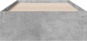 Rám postele se zásuvkami betonově šedý 90 x 200 cm kompozit 3280429