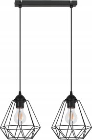 Závěsné Stropní Svítidlo Moderní Lustr Černý Diamant Loft Edison Retro
