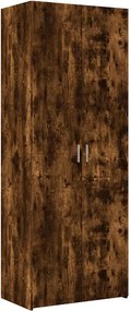 Úzká úložná kouřový dub 70x42,5x225 cm kompozitní dřevo 3281333