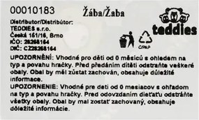 TEDDIES Plyšová žába 14x9 cm / od 0 měsíců