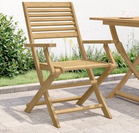 vidaXL Skládací zahradní židle 4 ks 54,5x61,5x86,5 cm masivní akácie [365738]