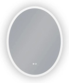 Erga Paola, oválné LED zrcadlo 80x100cm, 2645 lm, 3 barvy světla, přední a zadní osvětlení, ERG-V01-302-1080-00