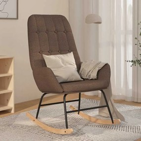 Houpací křeslo taupe textil 341262