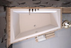NIKIDO - B Akrylátová vana INTIMA DUO SLIM levá 170x125, 180x125 Velikost: 180x125
