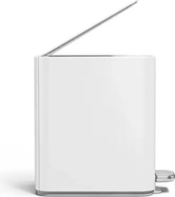 Simplehuman Pedálový odpadkový koš 5 l bílá ocel / Odpadkový koš / úzk