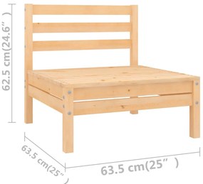 vidaXL Marketos 8dílná zahradní sedací souprava masivní borovice