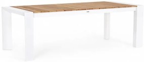 BIZZOTTO rozkládací zahradní stůl CAMERON 228/294x100 cm bílý 0663379