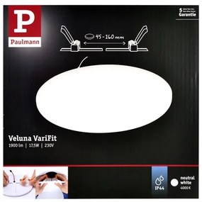 Paulmann 92392 - LED/17,5W IP44 Koupelnové podhledové svítidlo VARIFIT 230V
