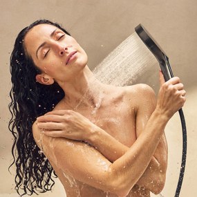 Hansgrohe Designflex, textilní sprchová hadice 1250 mm, černá matná, HAN-28220670
