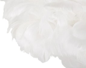 Stojací lampa Feathers 170 cm bílá/zlatá