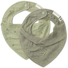 Little Dutch Bryndáček bandana Pure Sage 2 ks