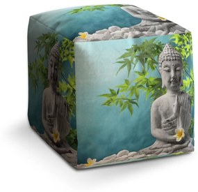 Sablio Taburet Cube Buddha: 40x40x40 cm