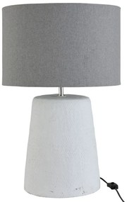 Stolní lampa v šedo-bílé kombinaci Abelle L - Ø 42*64 cm