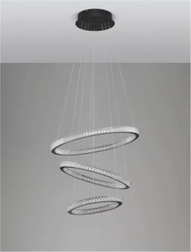 LED lustr Ginevra 51 černé