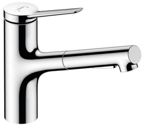 Dřezová baterie Hansgrohe Zesis s vytahovací sprškou, 2 proudy chrom 74800000