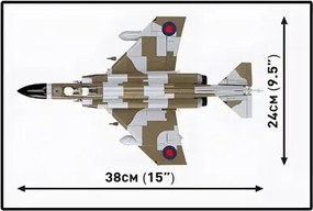 COBI 5908 Armed Forces F-4M Phantom II FGR2 / Stavebnice / 728 dílů /