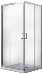Besco Čtvercový sprchový kout MODERN SQ 80x80 (90x90), výška 185 cm Rozměry (cm): 80x80, Barva profilů a typ výplně: profily: chrom, výplň: mat