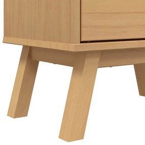 Botník Olden Hnědý 55 X 35 X Masivní Borové Dřevo Hnědá