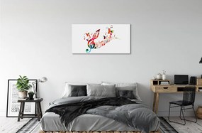 Obrazy na plátně Barevné motýli poznámky 120x60 cm