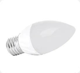 MAX LED LED žárovka E27 C30 12 SMD 5W, neutrální