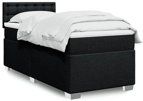 Box spring postel s matrací černá 100 x 200 cm textil 3285815