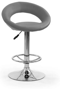 Barová židle Gardiner, šedá / stříbrná