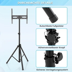 Costway Výškově nastavitelný televizní stojan pro 21–47 palcové plazmové/LCD/LED