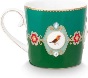Pip Studio Love Birds hrnek 165ml, zelený (Porcelánový hrnek Love Birds)