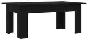 Konferenční stolek černý 100 x 60 x 42 cm dřevotříska - Default Title