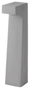Nova Luce Venkovní sloupkové svítidlo ARAN šedý beton skleněný difuzor LED 5W 3000K, IP65