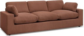 Oranžová manšestrová pohovka 250 cm Belair – Bobochic Paris