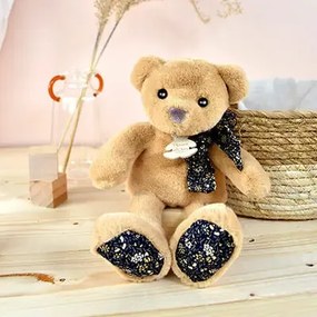 Doudou Histoire d´Ours Plyšový kamarád světle hnědý medvídek 25 cm / o