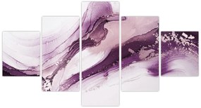 Obraz - Purple fluid art (125x70 cm)