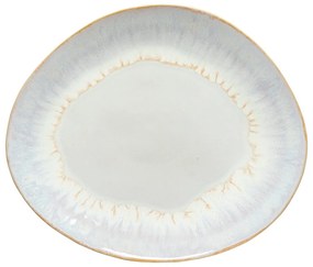 Bílý kameninový oválný talíř Costa Nova Brisa, ⌀ 27 cm