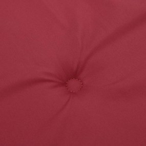 Podušky na židli nízké opěradlo 6 ks vínové 100x50x3 cm oxford 314142